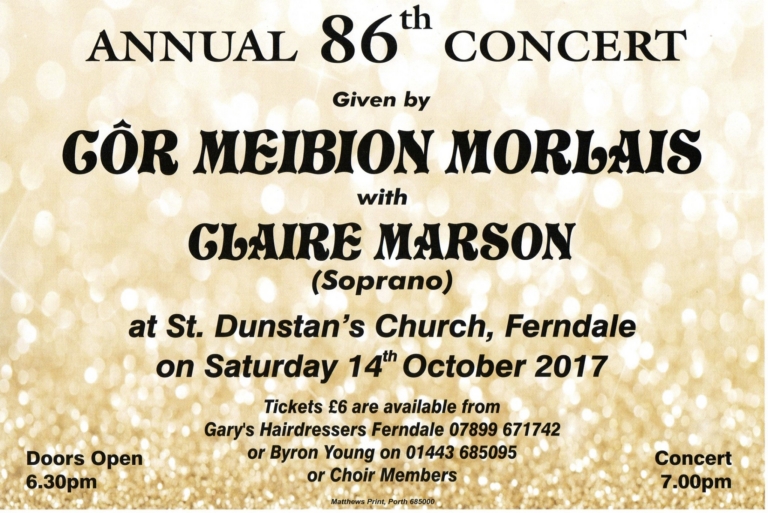 Côr Meibion Morlais 86th Annual Concert | Côr Meibion Morlais